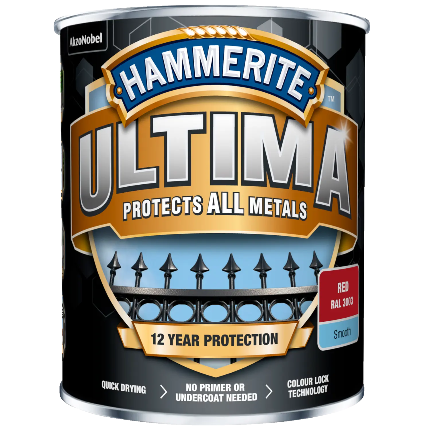 Hammerite Ultima rustbeskyttelse 12 års RAL 3003 rød