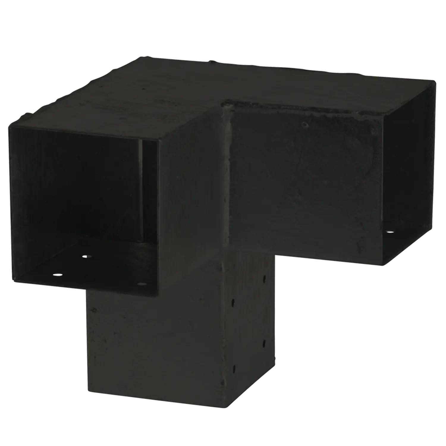 Plus Cubic hjørnebeslag t/stolpe dobbelt sort