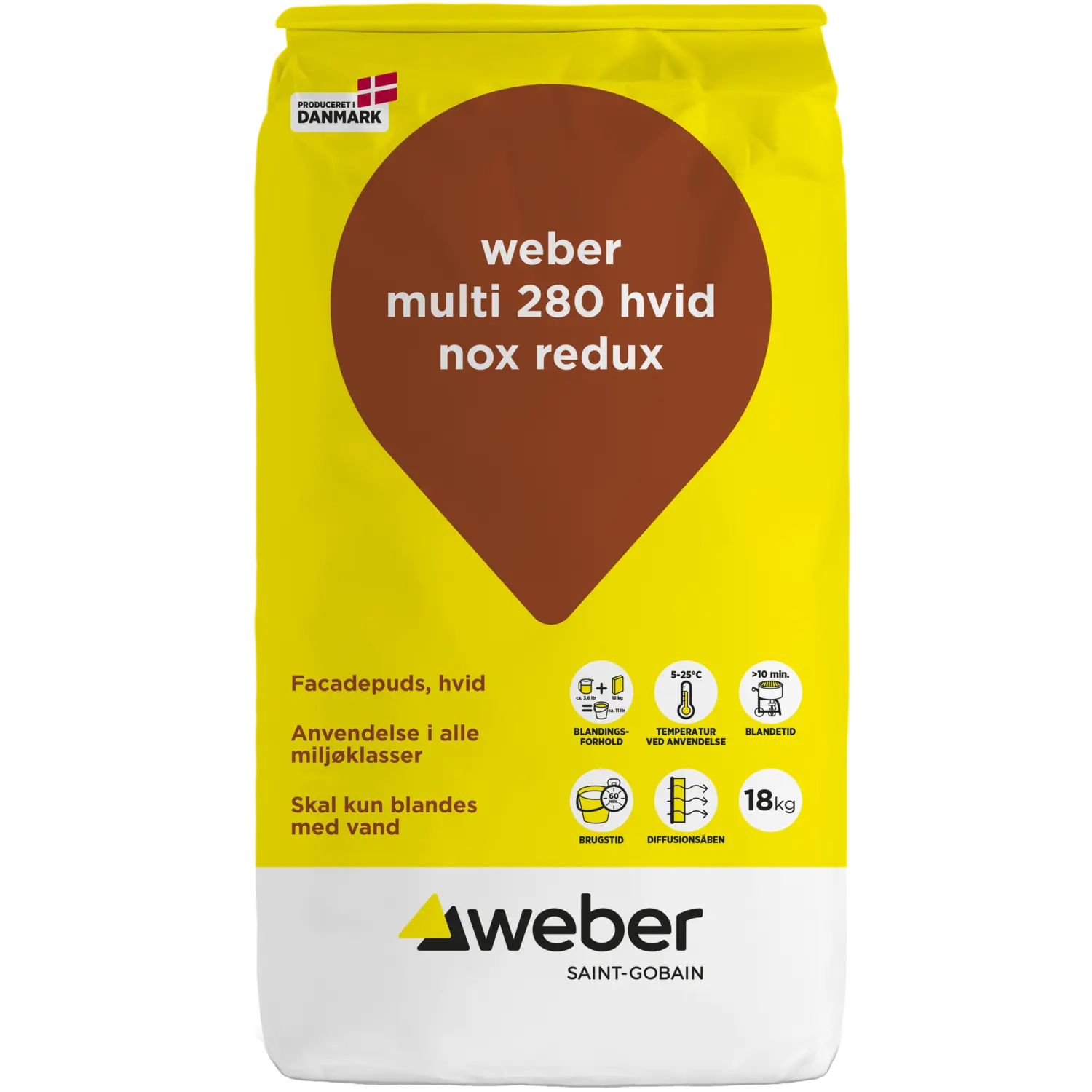 Weber multi 280 NOx Redux specialmørtel 18 kg