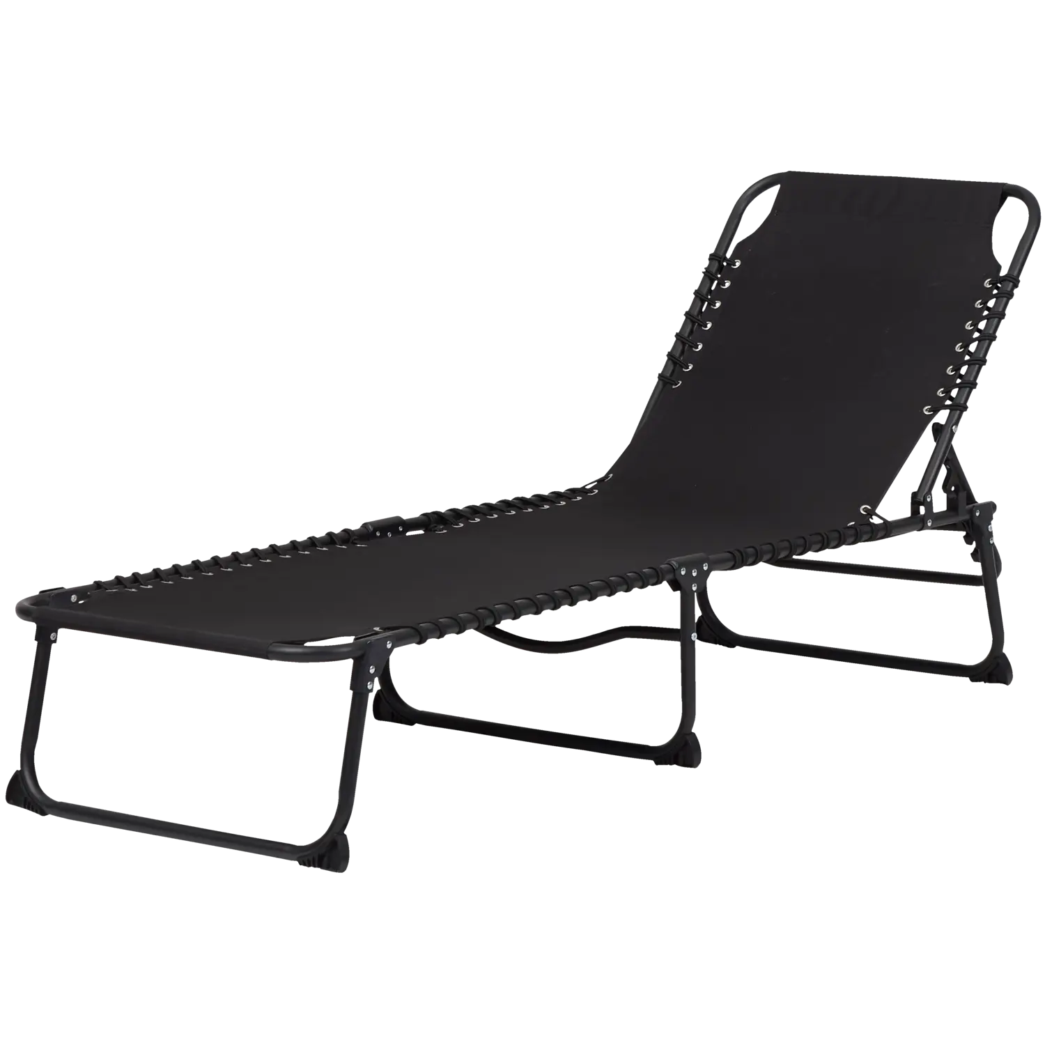 Solseng foldbar metal 61x190 cm sort