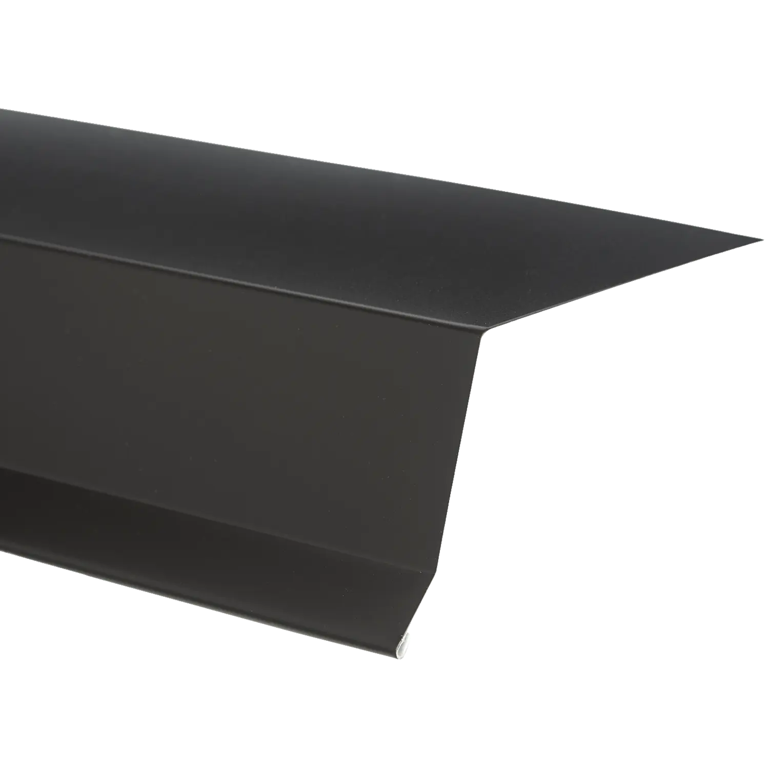 Bygtjek tagfod 55x80x1000 mm sort alu