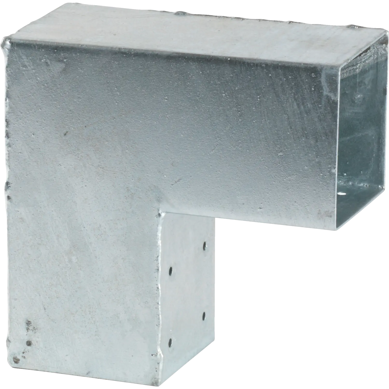 Plus Cubic hjørnebeslag t/stolpe enkelt varmgalvaniseret 7x7 cm