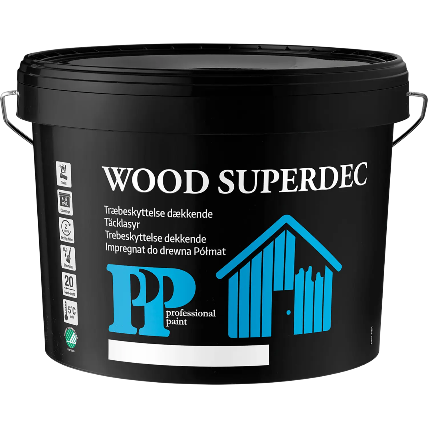 PP træbeskyttelse Wood Superdec hvid/base 1