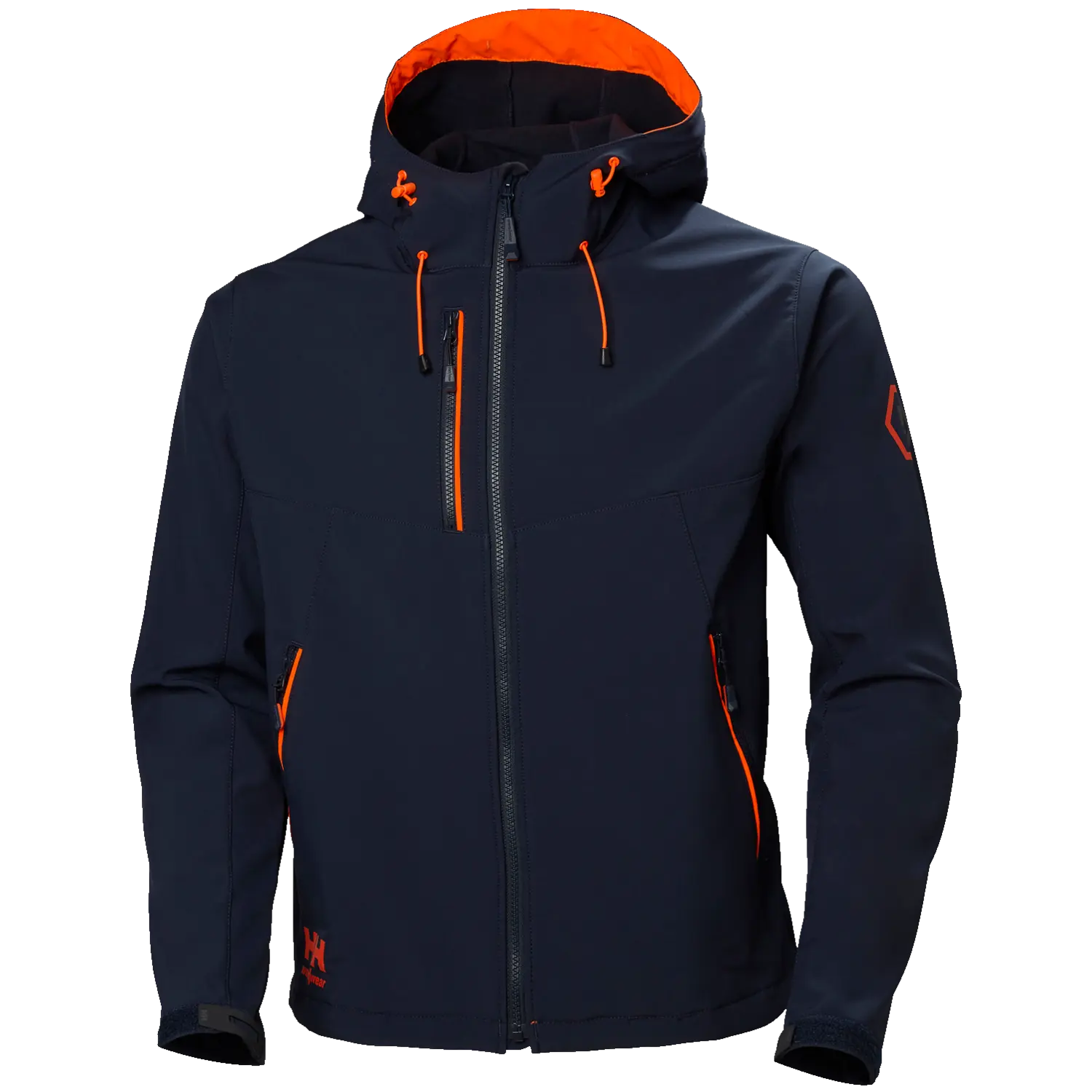 HH Workwear Evolution softshell m. hætte navy