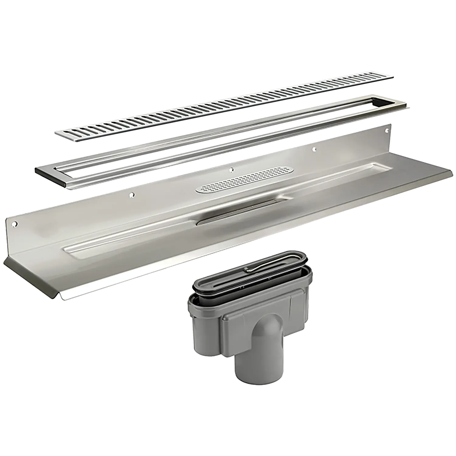 Unidrain sampak linje 900 mm med lodret udløb Ø75 mm