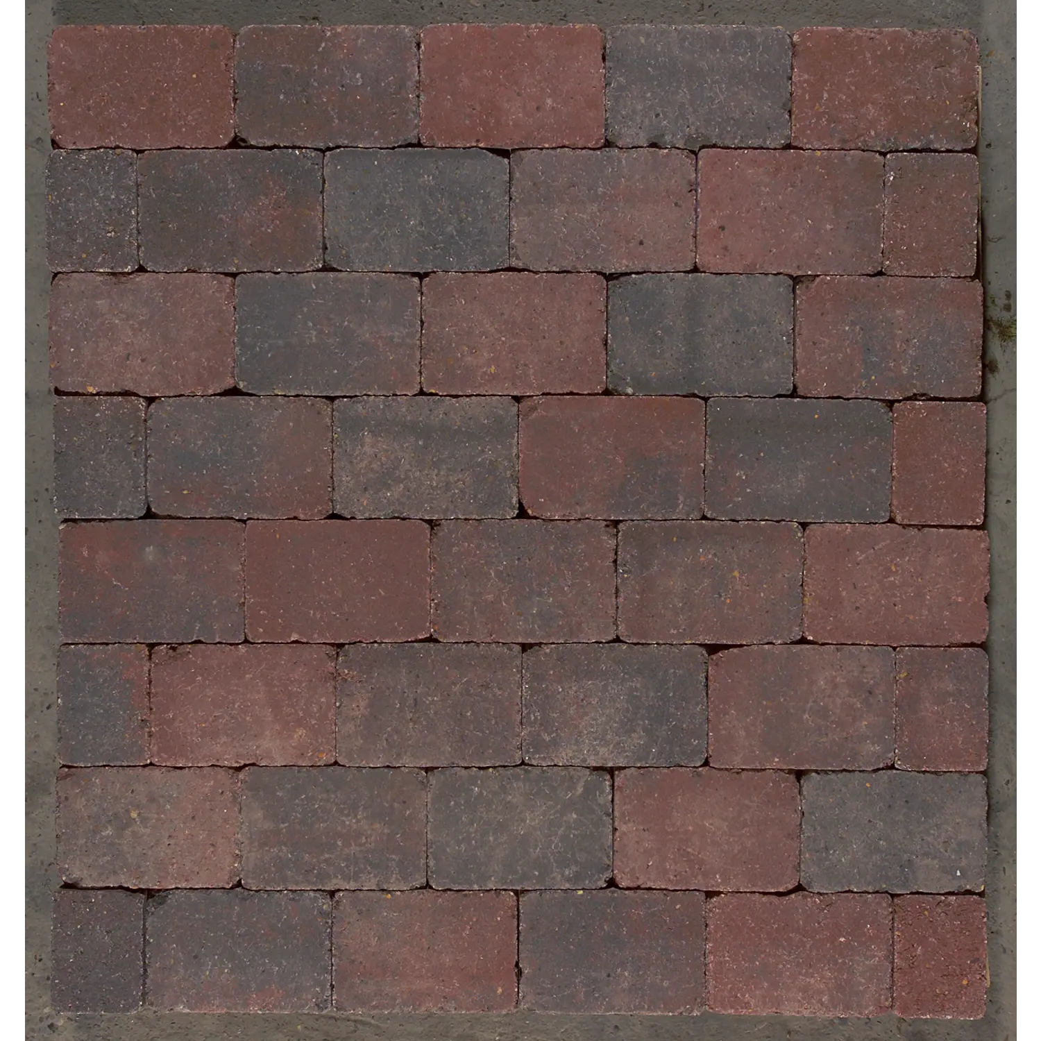 Herregårdssten med rumlet kant colourmix 14x21x7 cm