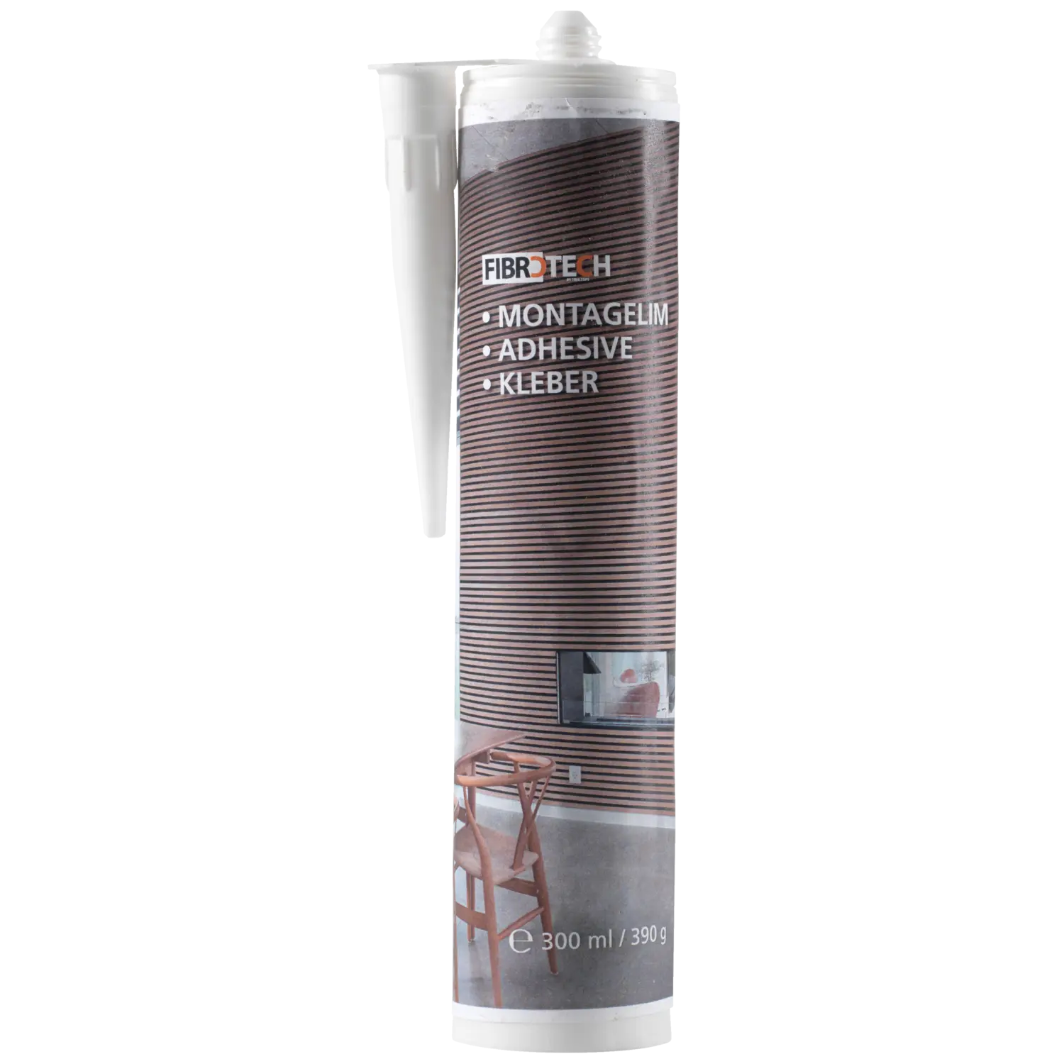 Fibrotech montagelim hvid 300 ml patron