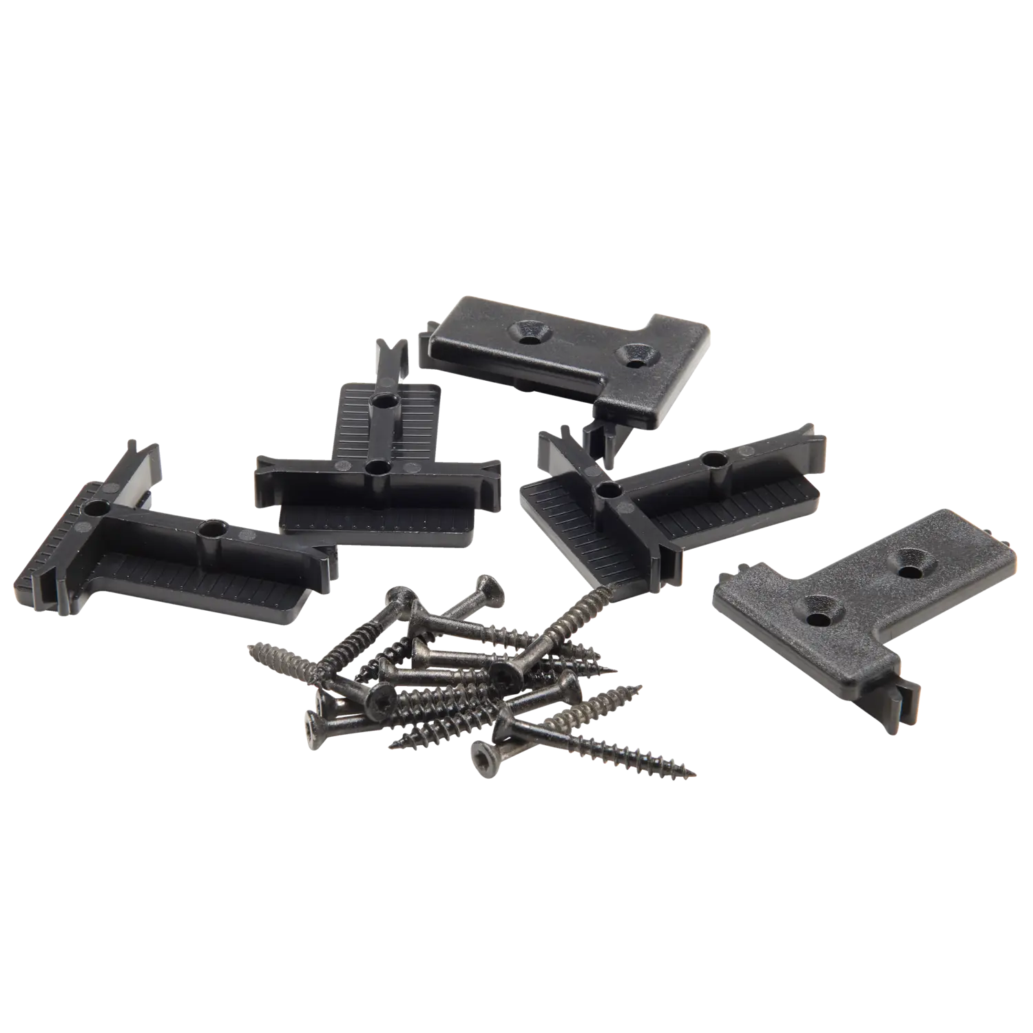 Kirkedal "solid" T-clips 40x50 mm sort