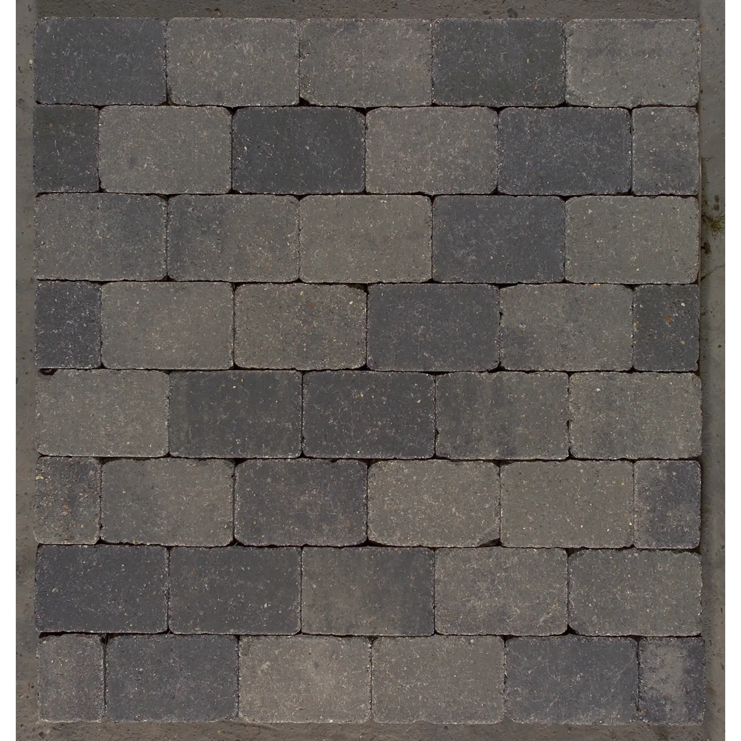 Herregårdssten med rumlet kant gråmix 14x21x7 cm