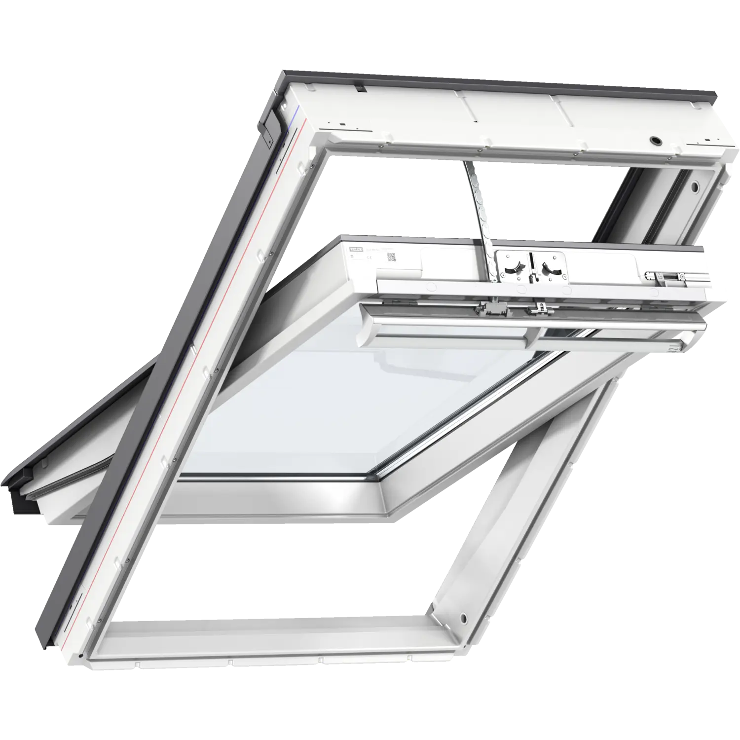 Velux GGU MK08 006821 fjernbetjent vippevindue hvid polyurethan 78x140 cm